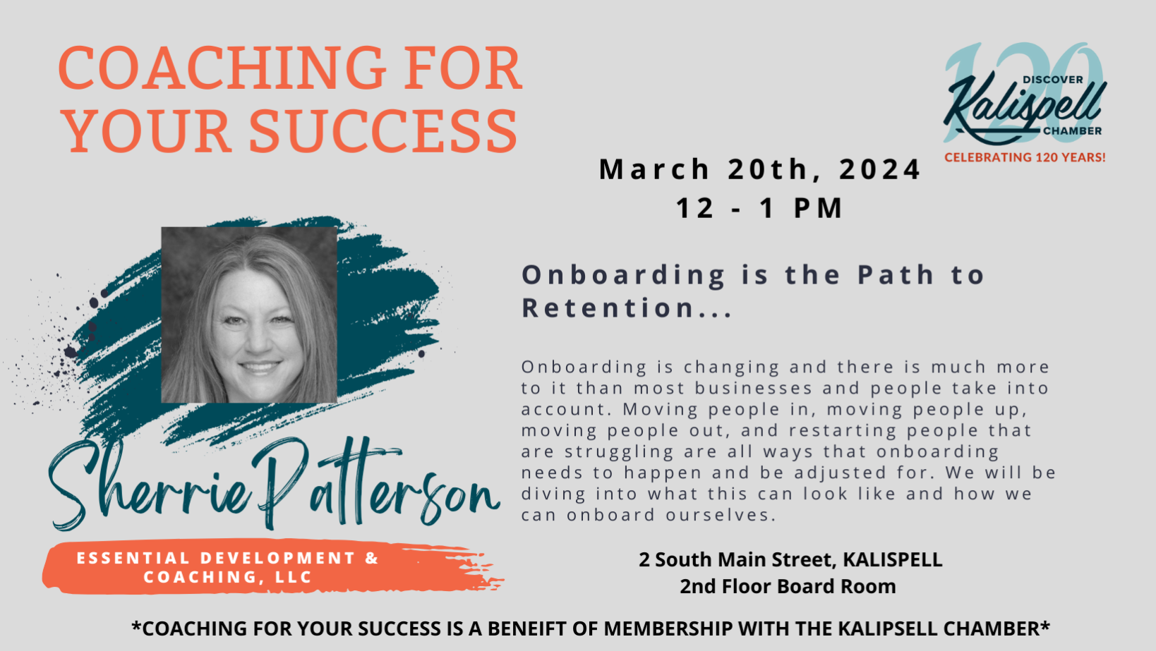 Coaching for Your Success - Onboarding ....it's the key to Retention ...
