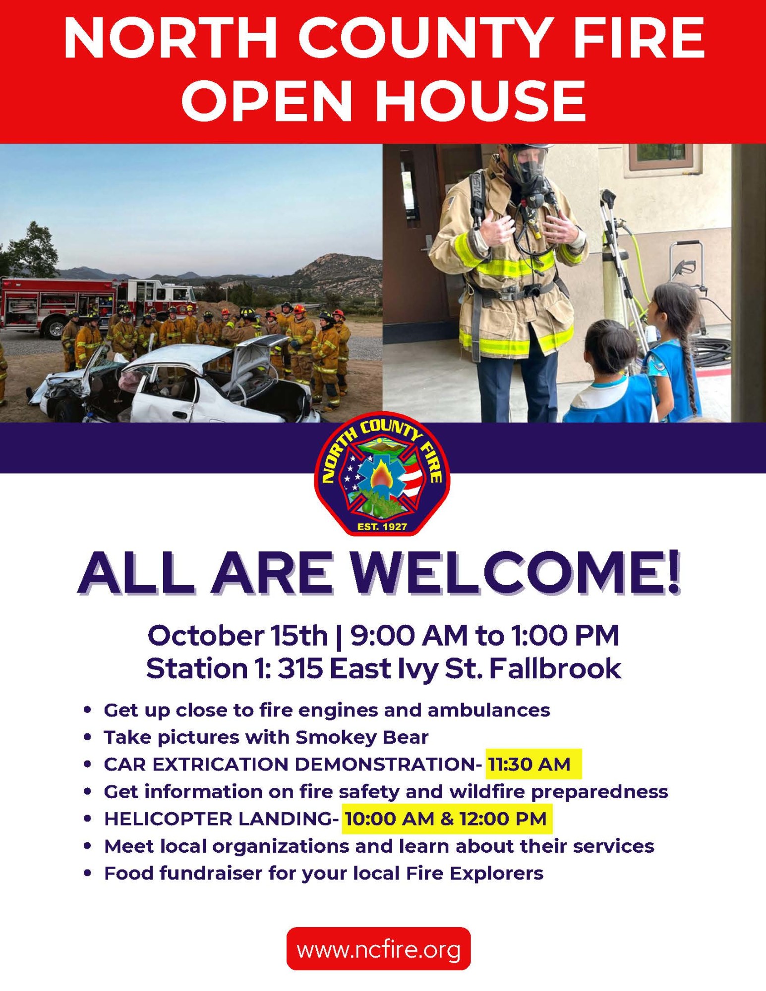 North County Fire Open House - Fallbrook Chamber of Commerce