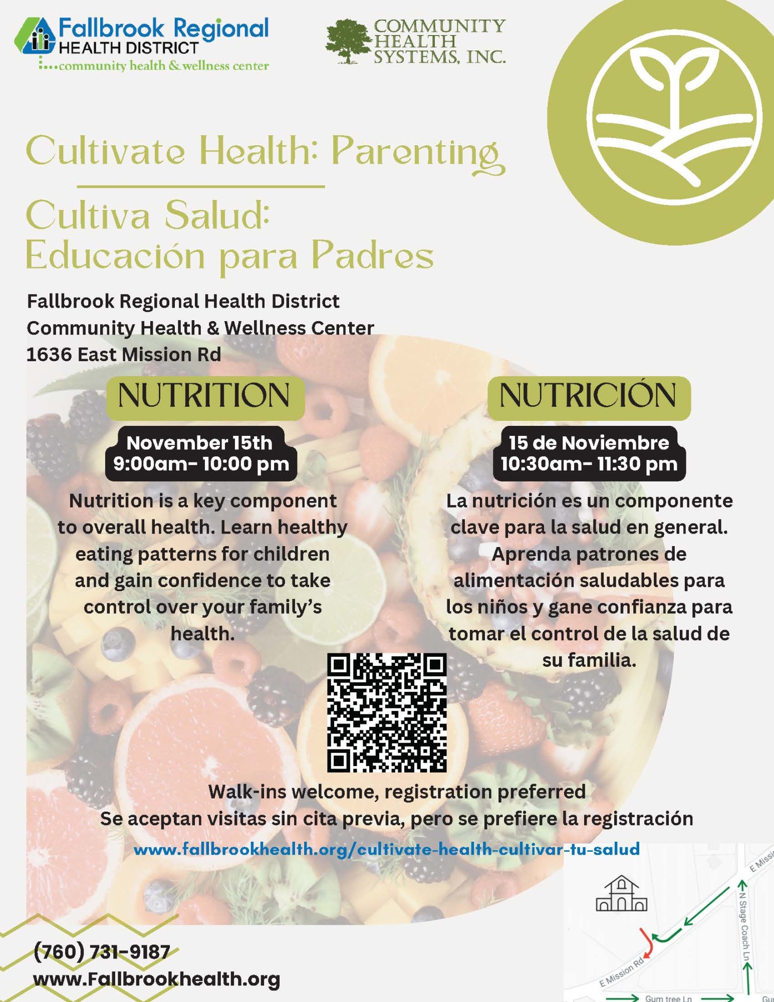Cultivate Health- Parenting Class: Nutrition - Fallbrook Chamber of ...