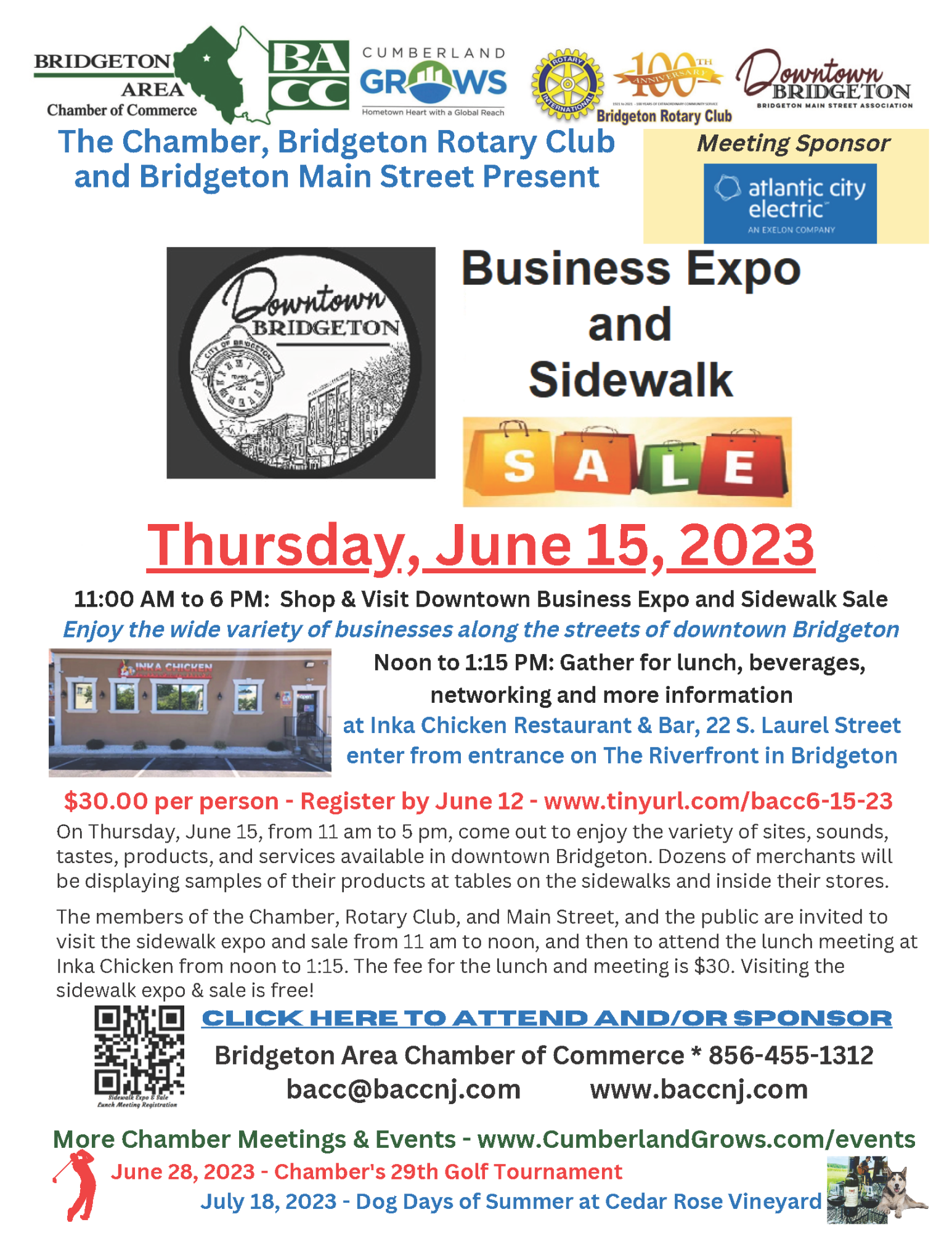 Downtown Bridgeton Business Expo and Sidewalk Sale - Event Registration
