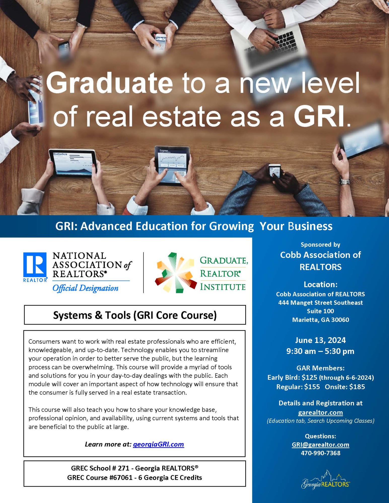 Systems & Tools - GRI COURSE - Cobb Association of REALTORS®