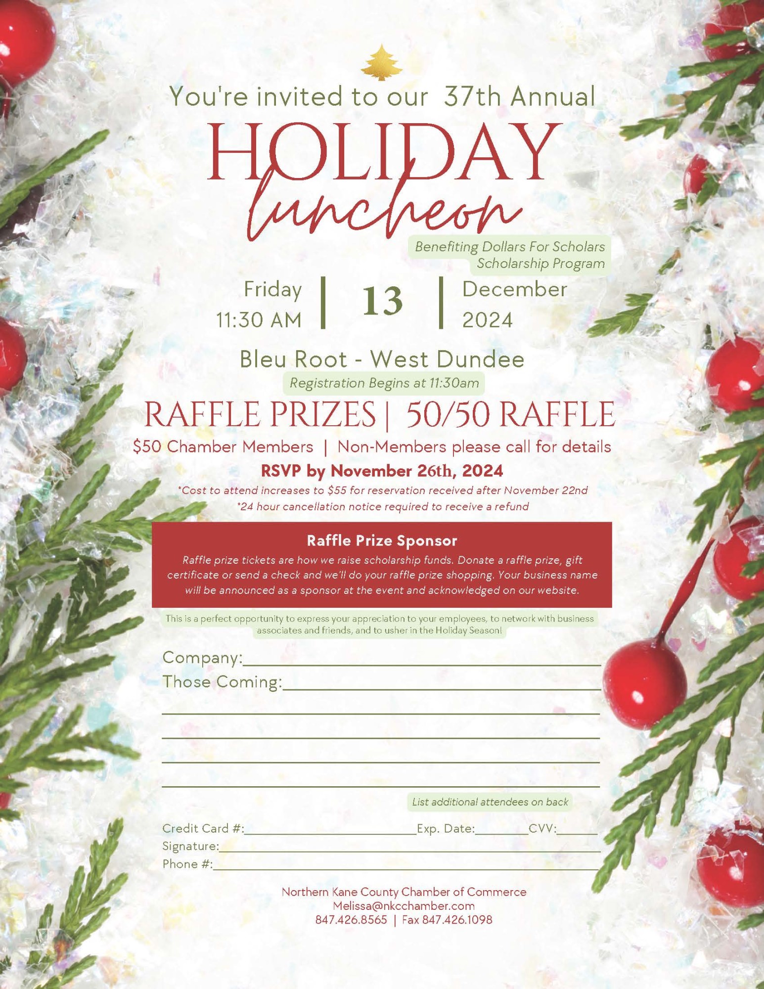 Woman in Business Holiday Luncheon - Event Registration