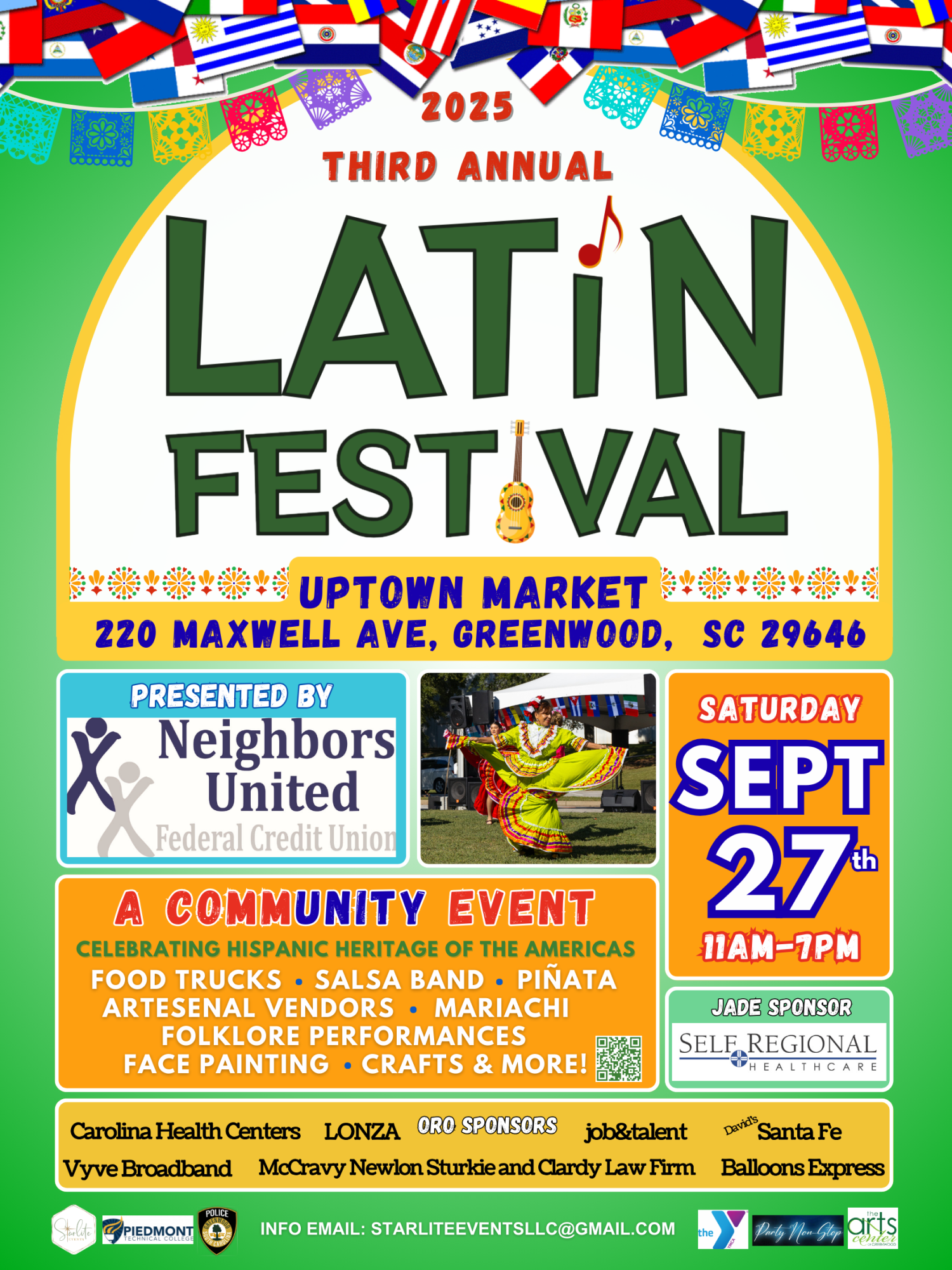 3rd Annual Latin Festival - Greenwood Chamber of Commerce - SC