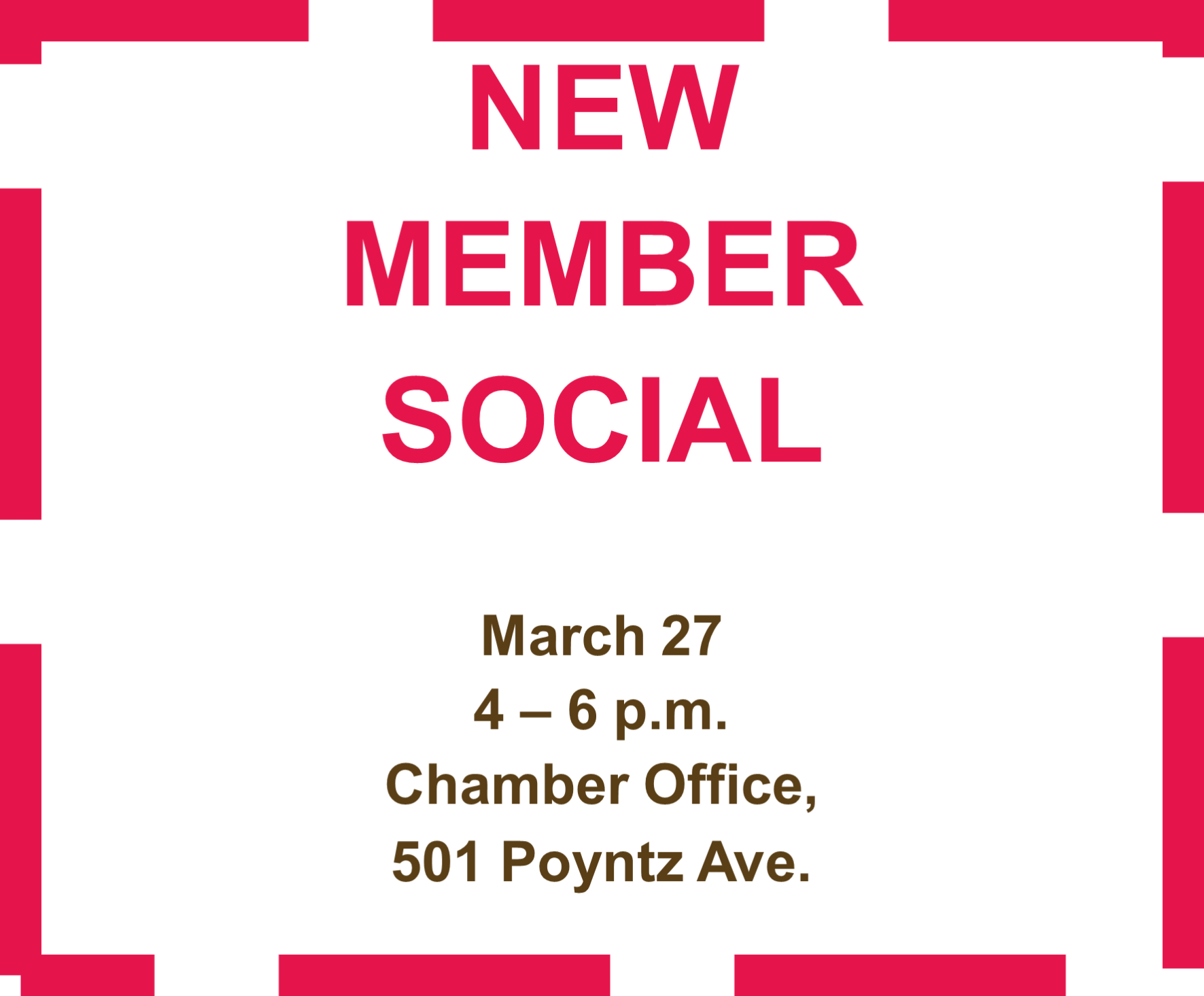 Spring New Member Social - Event Registration