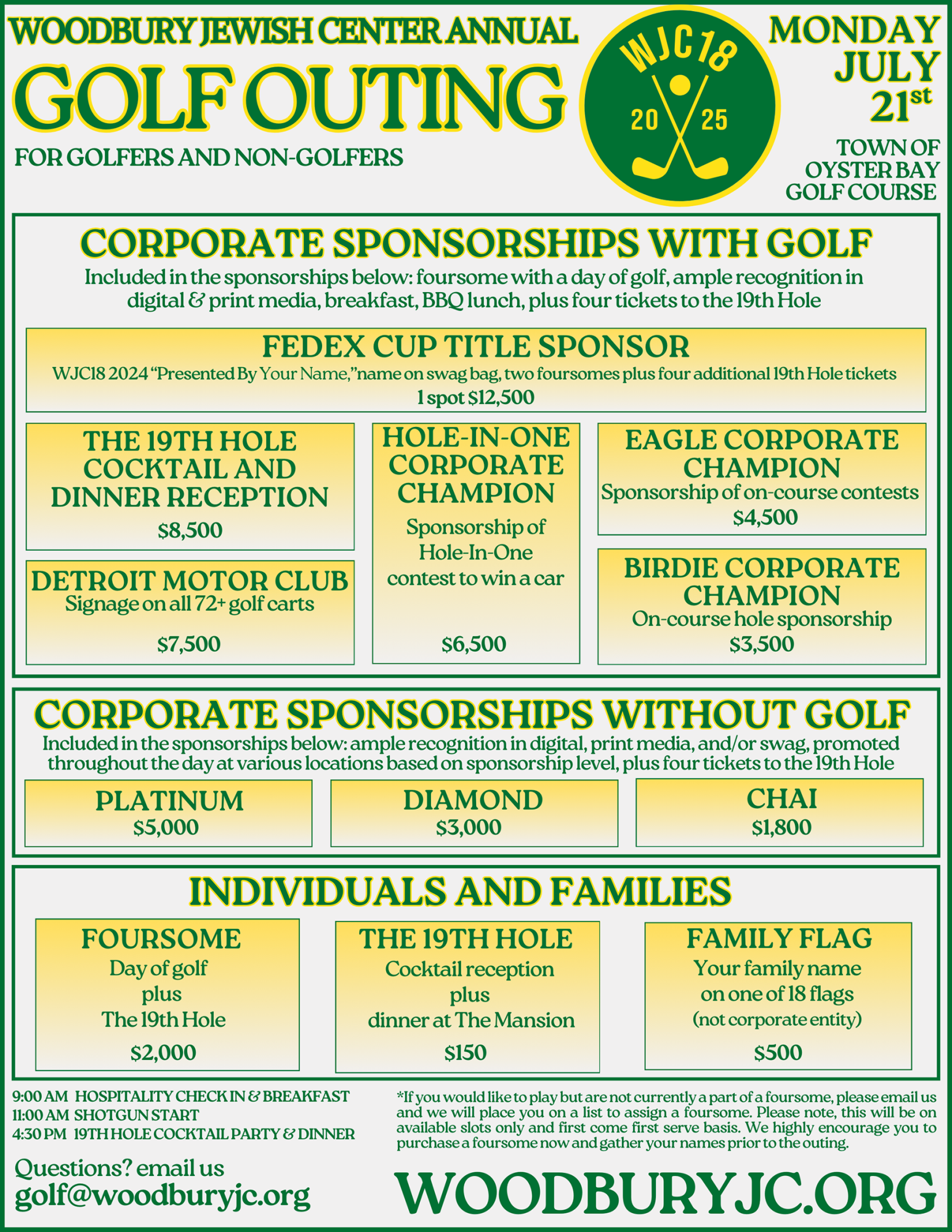 Member Event: WJC Golf Outing - Syosset Woodbury Chamber of Commerce