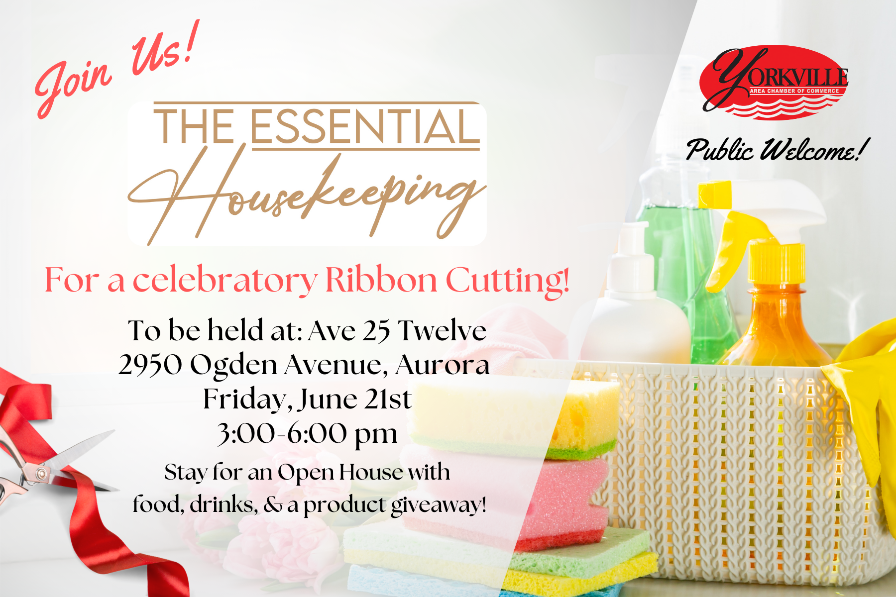 Ribbon Cutting: The Essential Housekeeping - Yorkville Area Chamber of ...