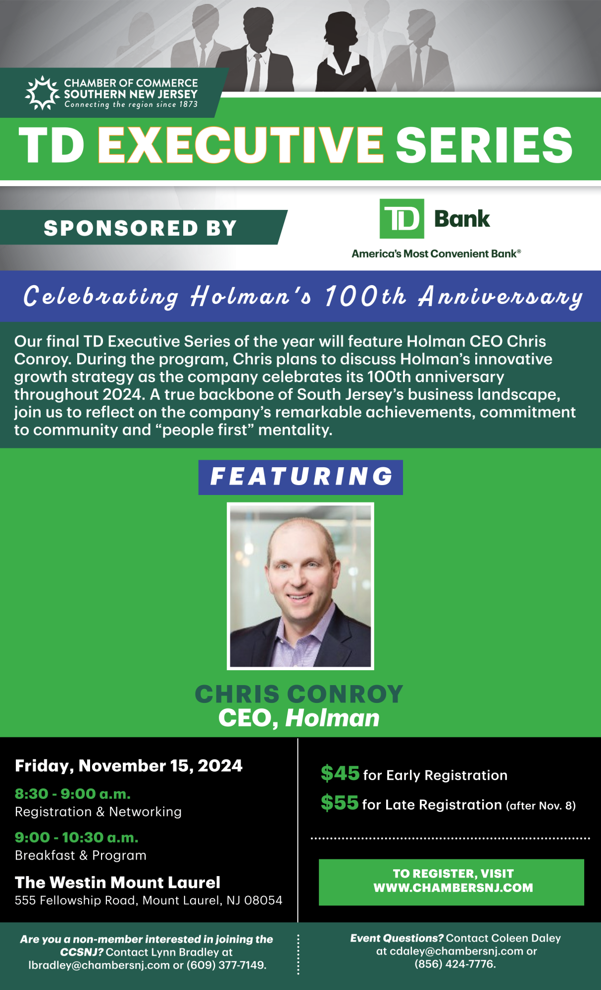 TD Executive Series Featuring Chris Conroy, CEO, Holman - Chamber of ...