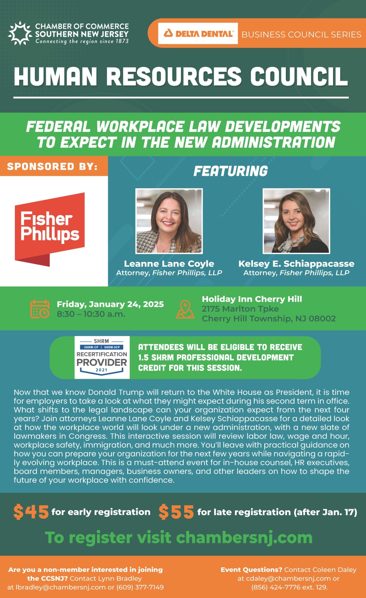 Human Resources Council - Chamber of Commerce Southern New Jersey - CCSNJ