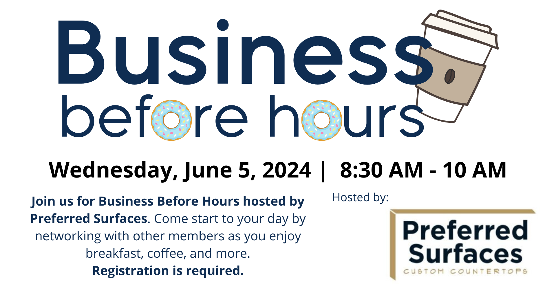 Business Before Hours at Preferred Surfaces - Event Registration