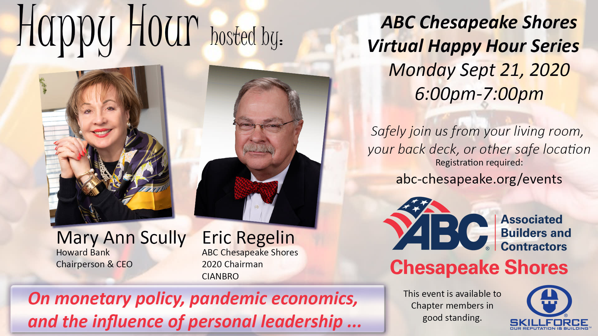 Virtual Happy Hour with Eric Regelin and Mary Ann Scully Events ...