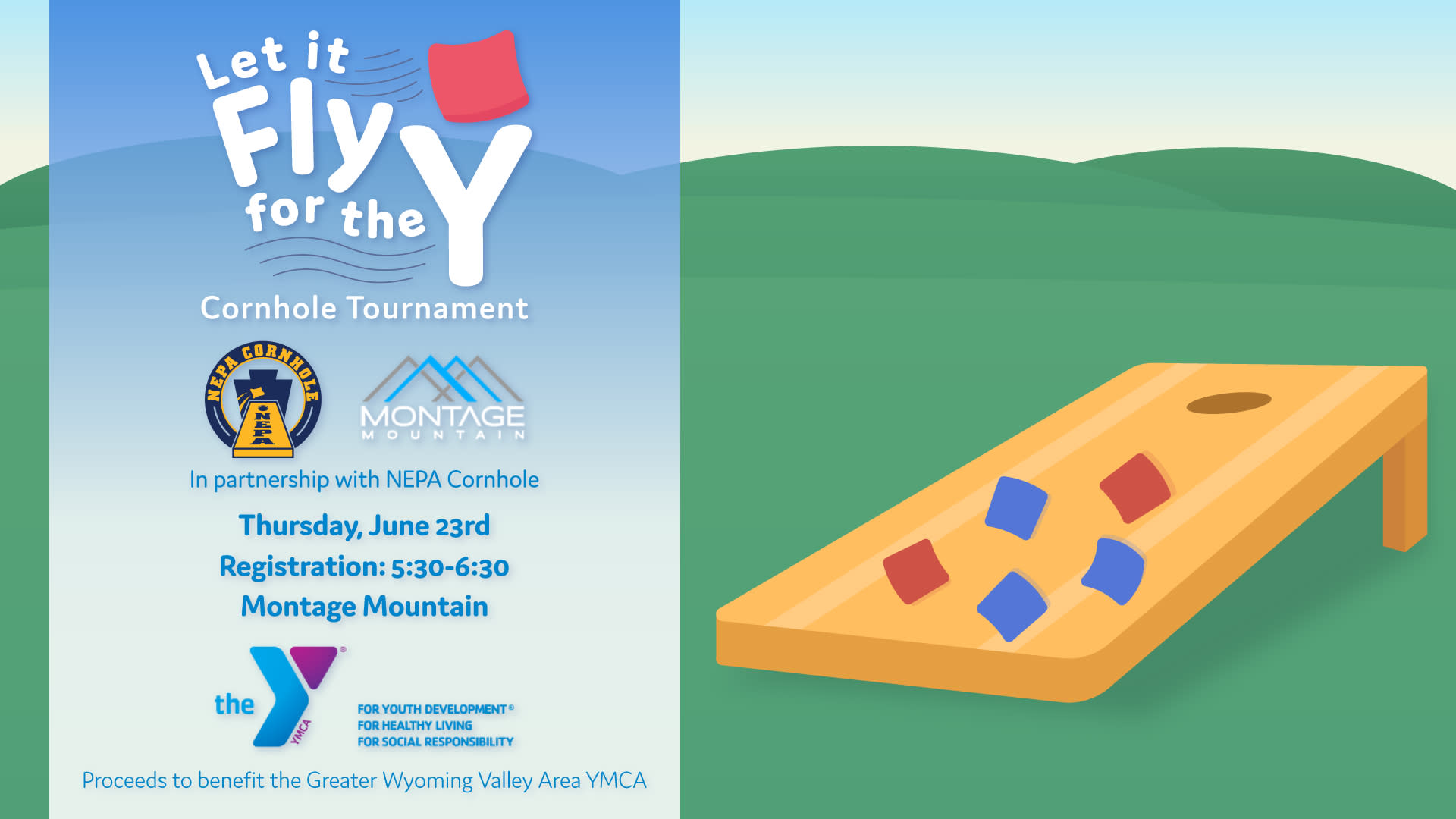 Let it Fly for the Y Cornhole Tournament - Event Registration