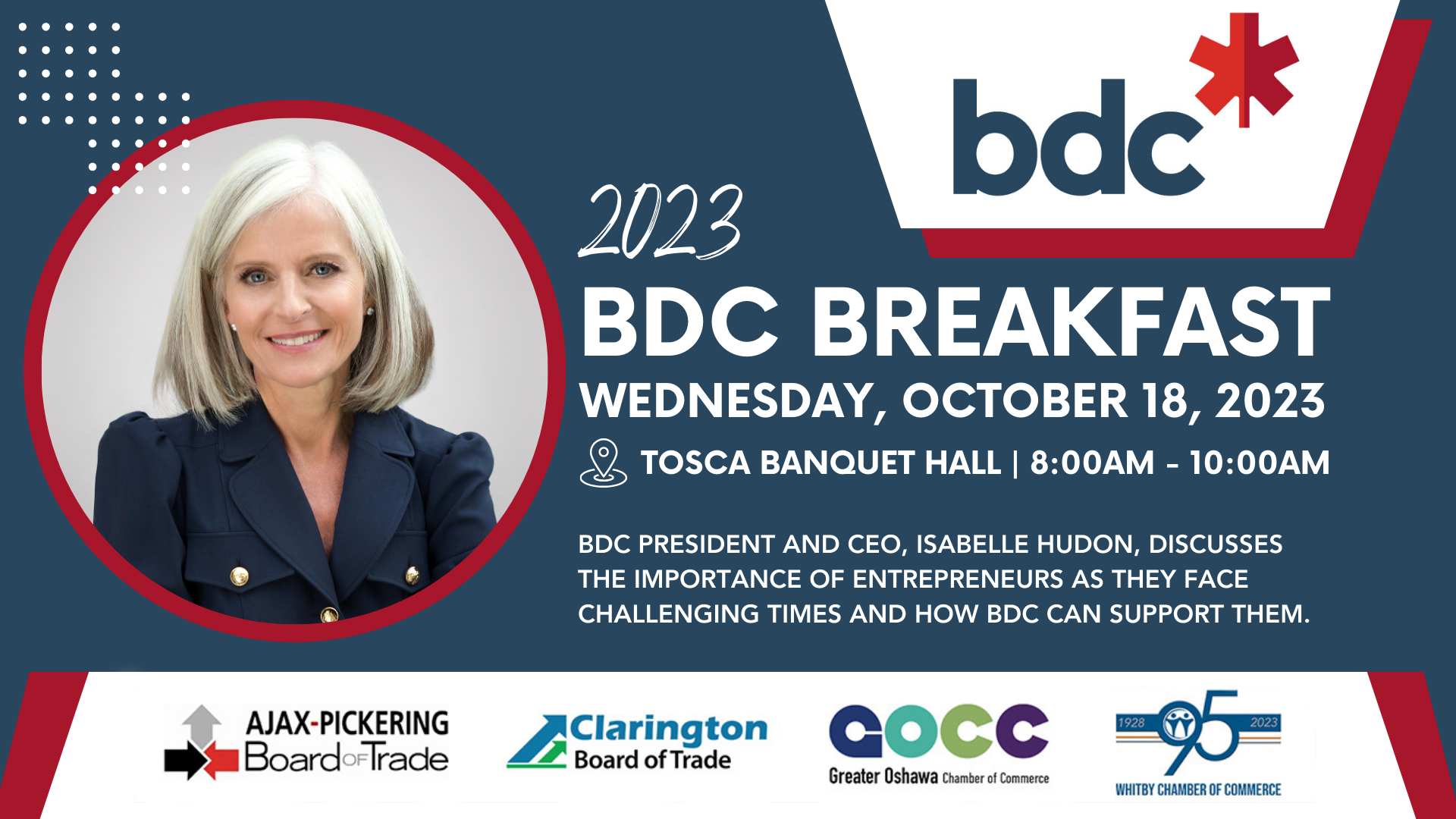 BDC Small Business Week: Breakfast with BDC CEO Isabelle Hudon - Event ...