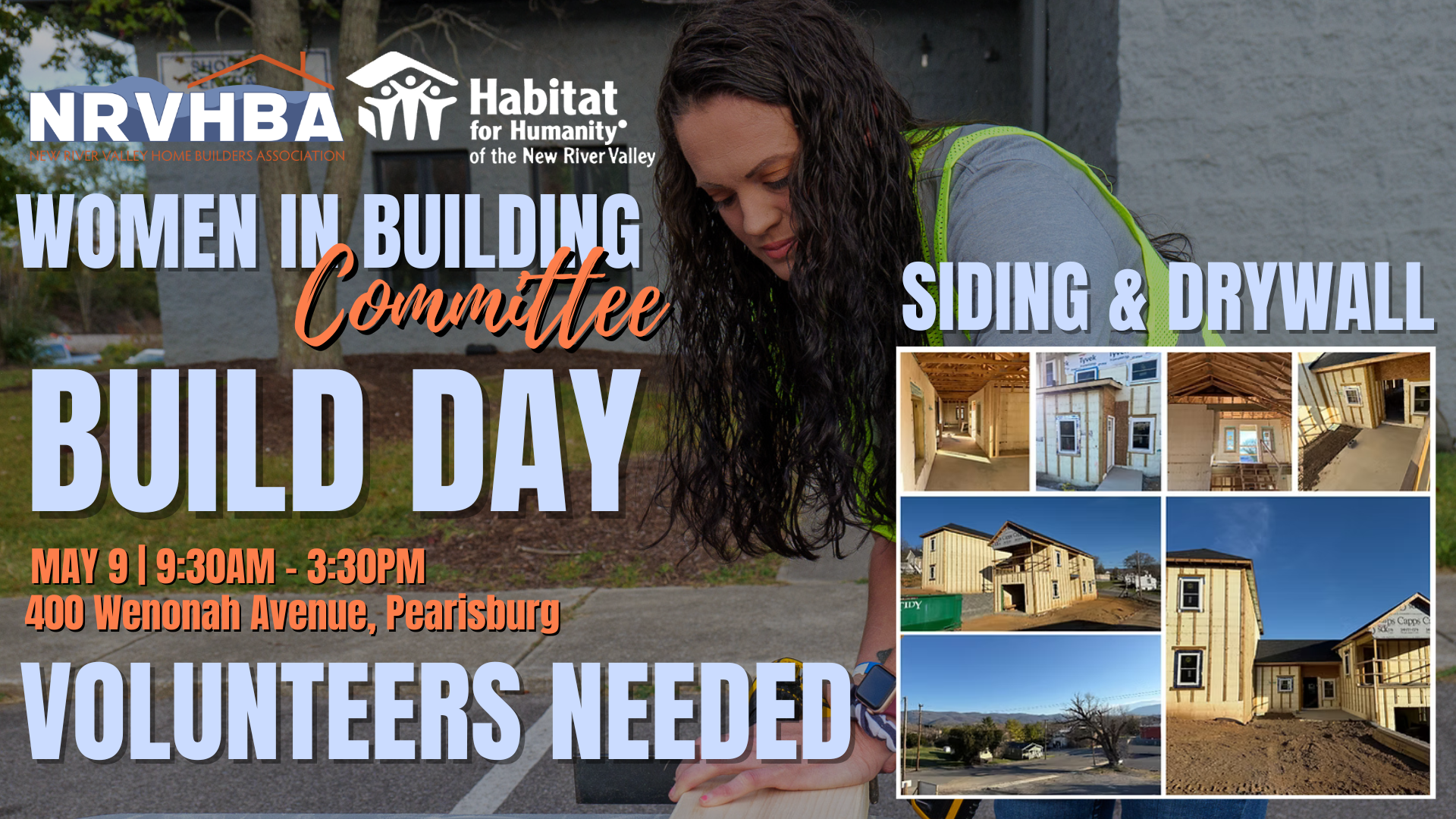NRVHBA Women In Building Habitat Build Day - New River Valley Home ...