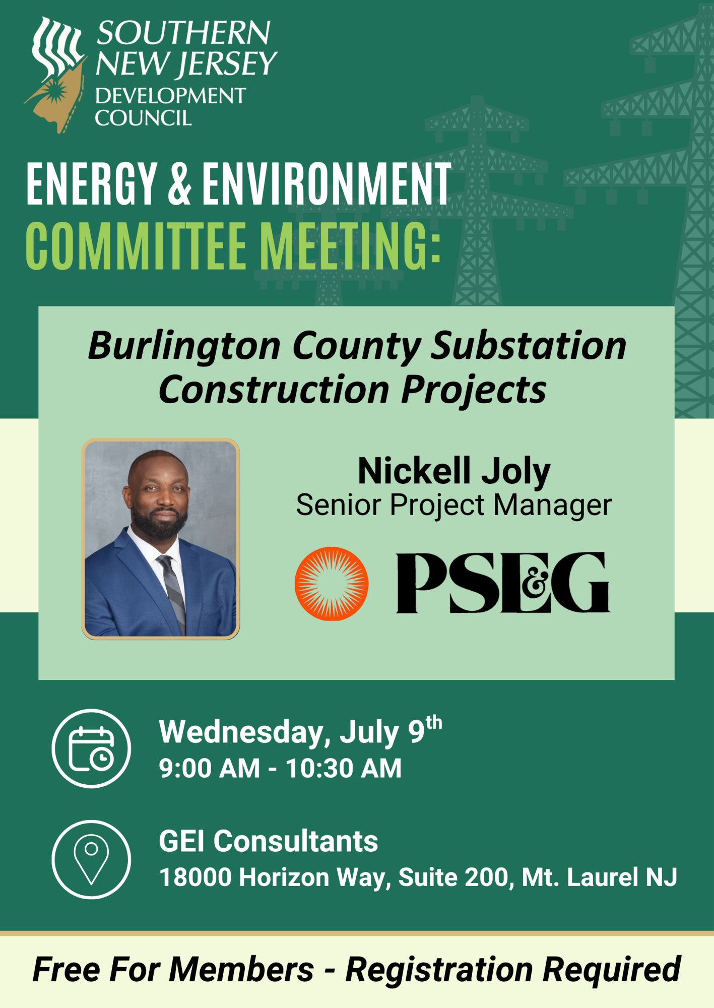 Energy/Environment Committee Meeting - Event Registration