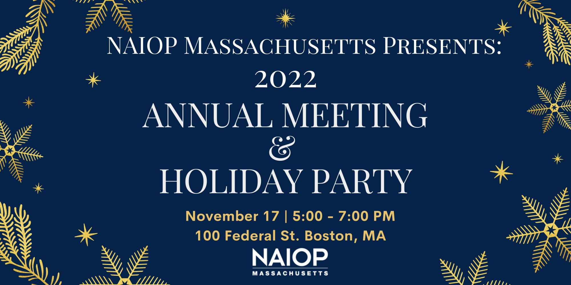 2022 Annual Meeting & Holiday Party - REGISTRATION NOW CLOSED - WALK ...