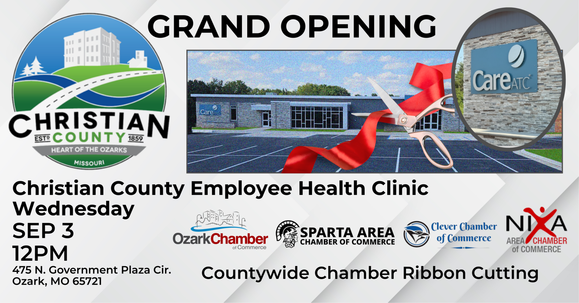 RIBBON CUTTING: Christian County Employee Health Center - Ozark Chamber ...