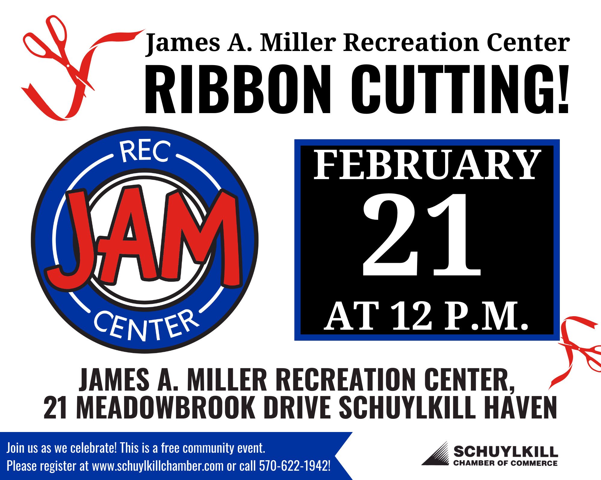 Ribbon Cutting & Grand Opening - James A. Miller Recreation Center ...