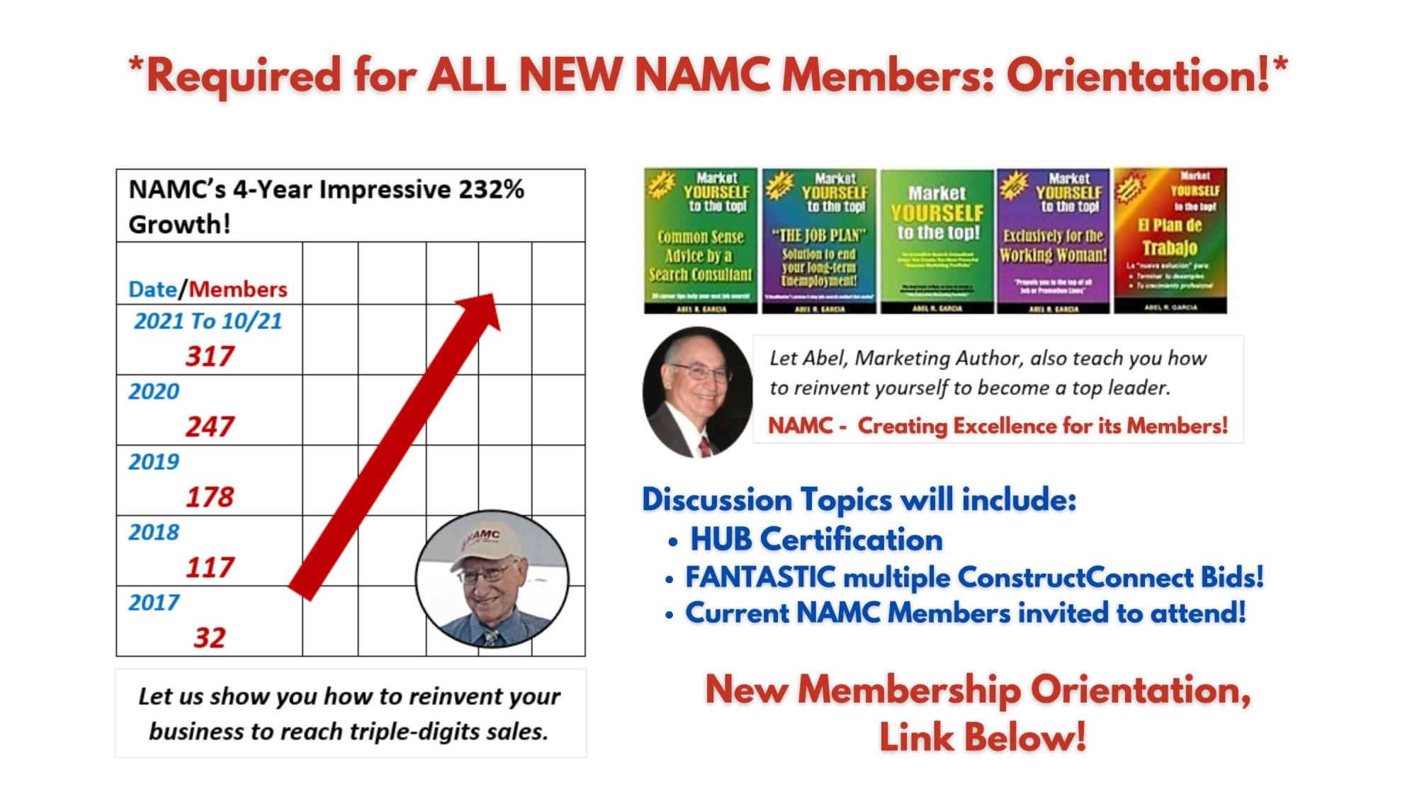 NAMC New Member Orientation | National Association of Minority Contractors
