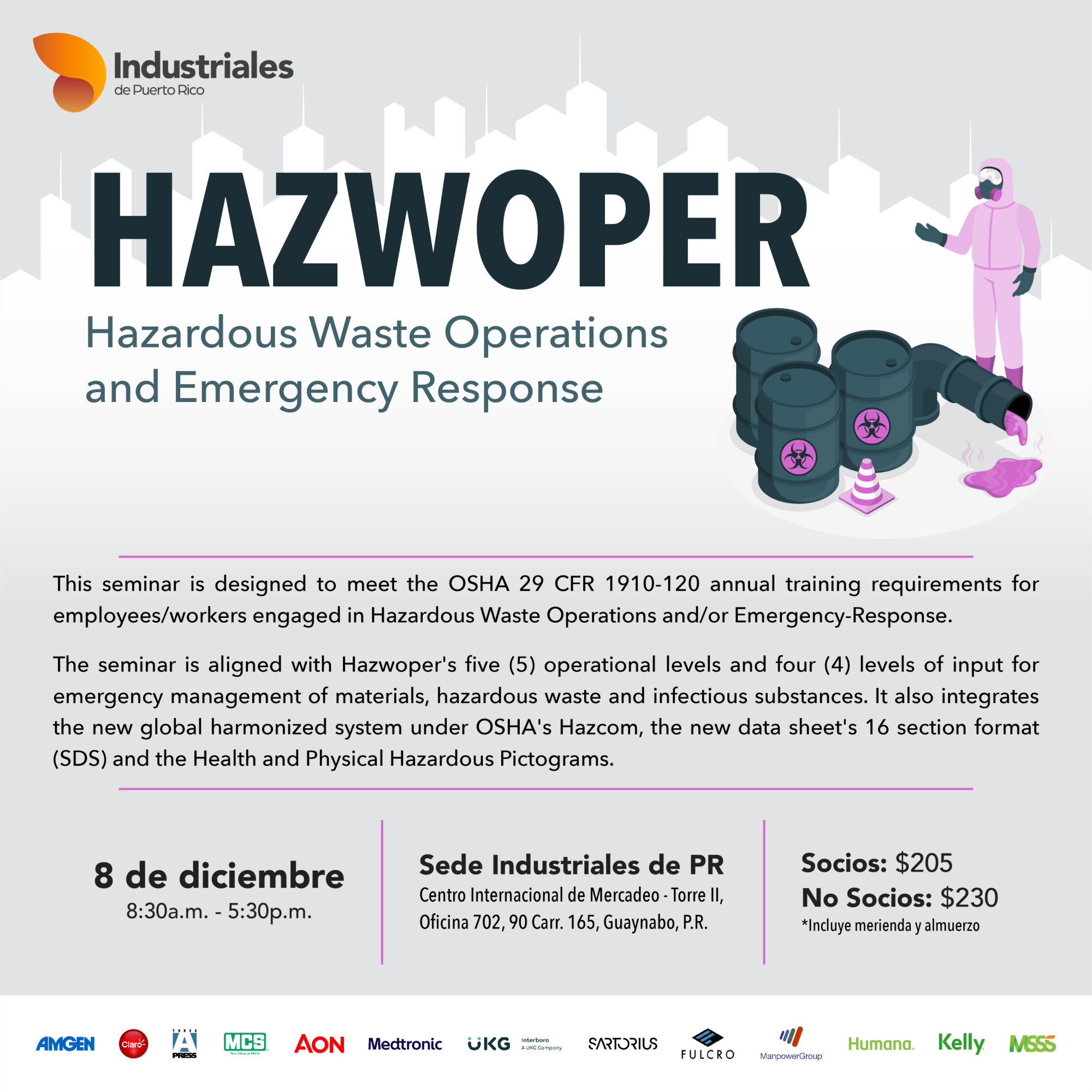 PRESENCIAL| HAZWOPER- Hazardous Waste Operations and Emergency Response ...