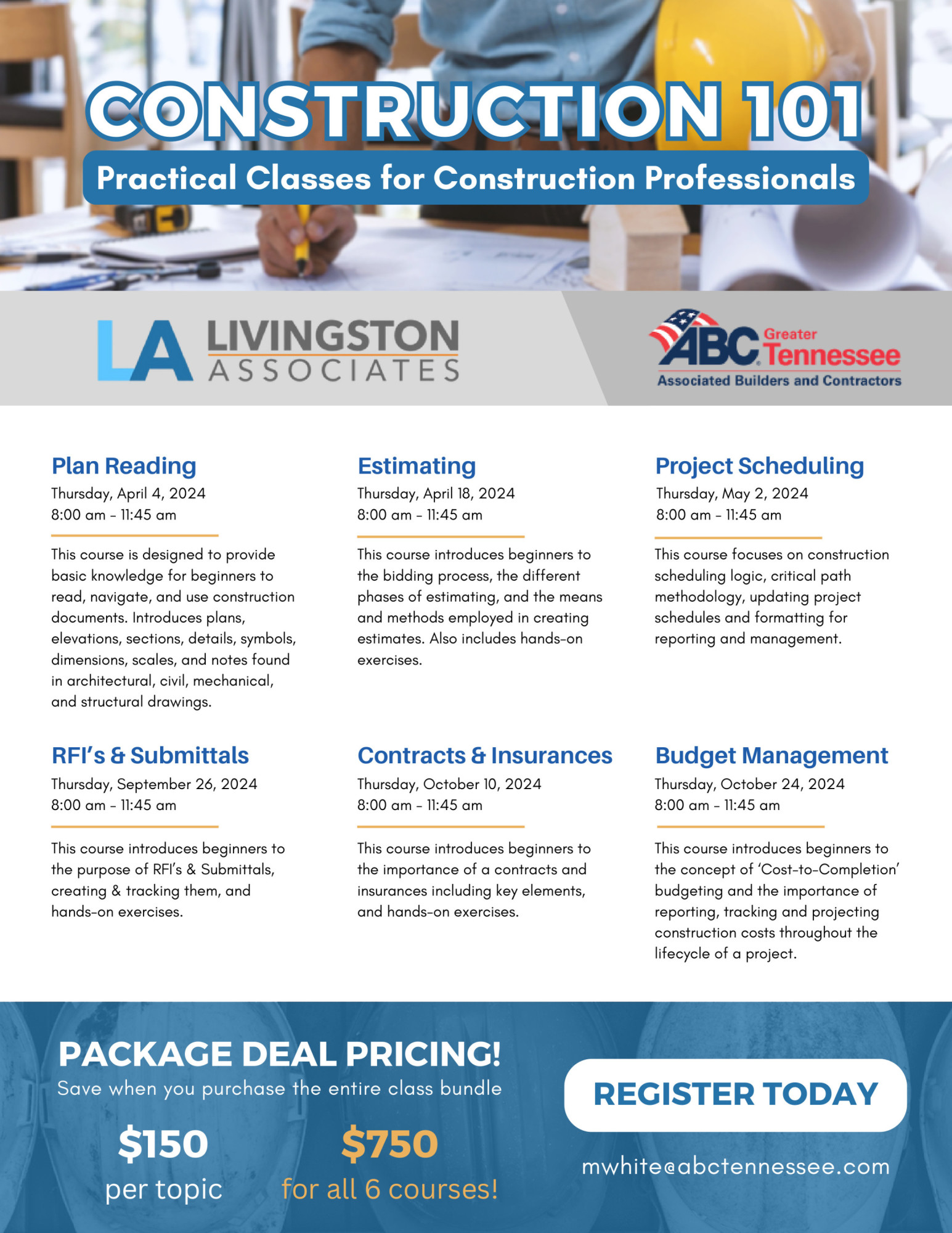 East TN - Construction 101: Plan Reading - Event Registration