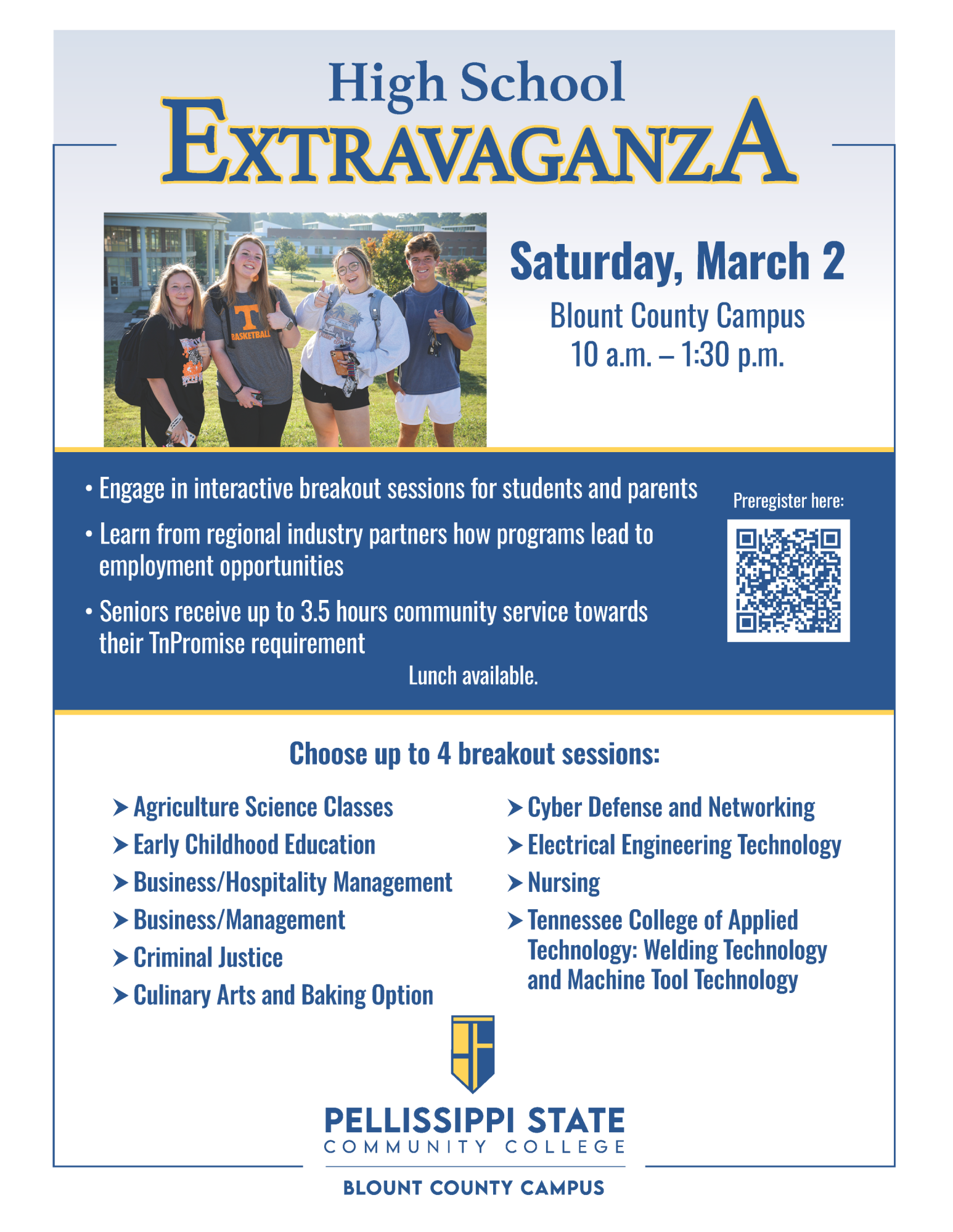 Explore PSCC & TCAT at the High School Extravaganza - Blount Chamber