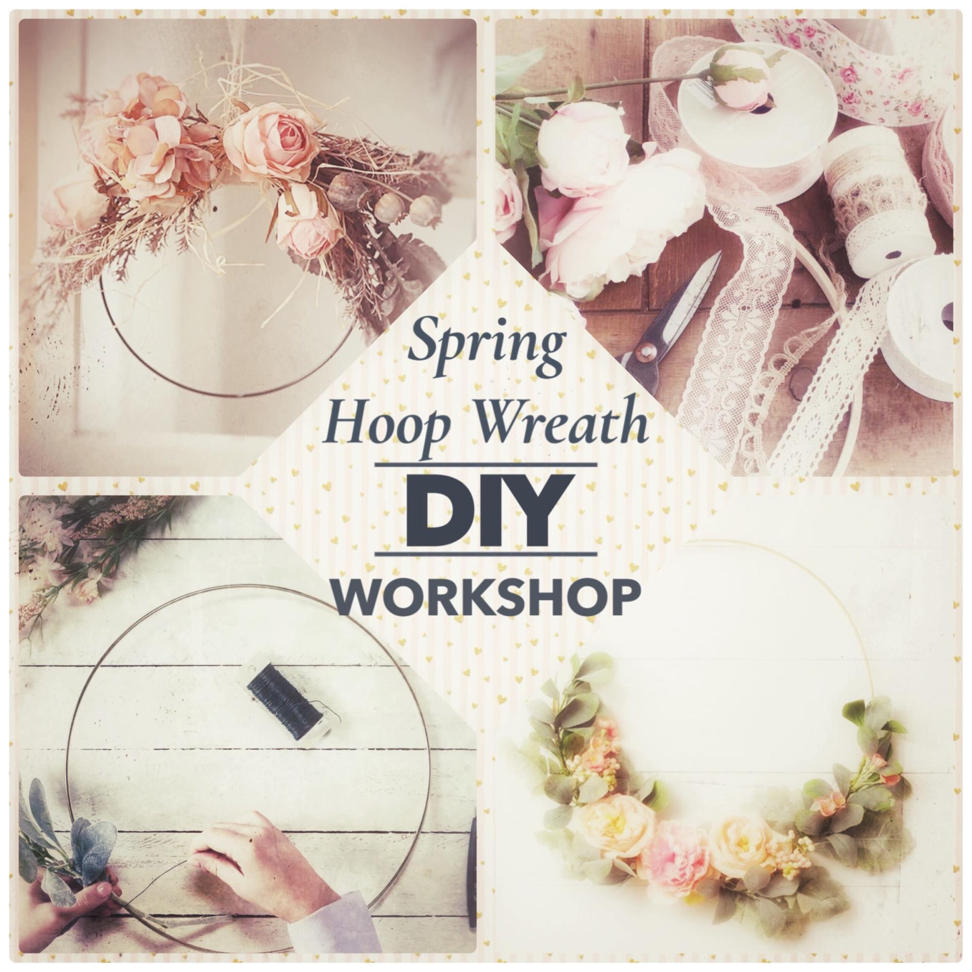 Spring Hoop Wreath DIY Workshop CM - Crosslake Minnesota