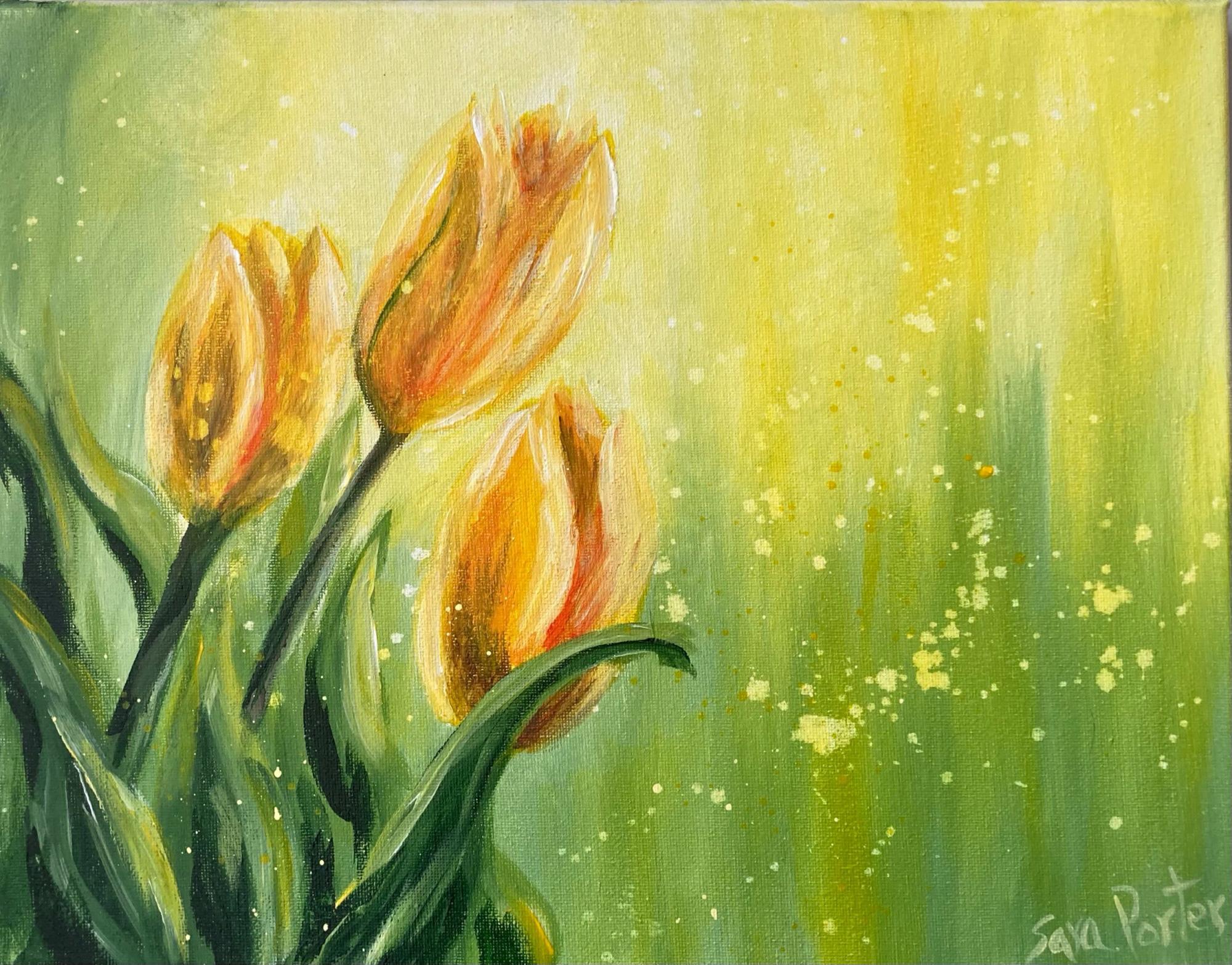 Spring Tulips Paint Along Class CM - Crosslake Minnesota