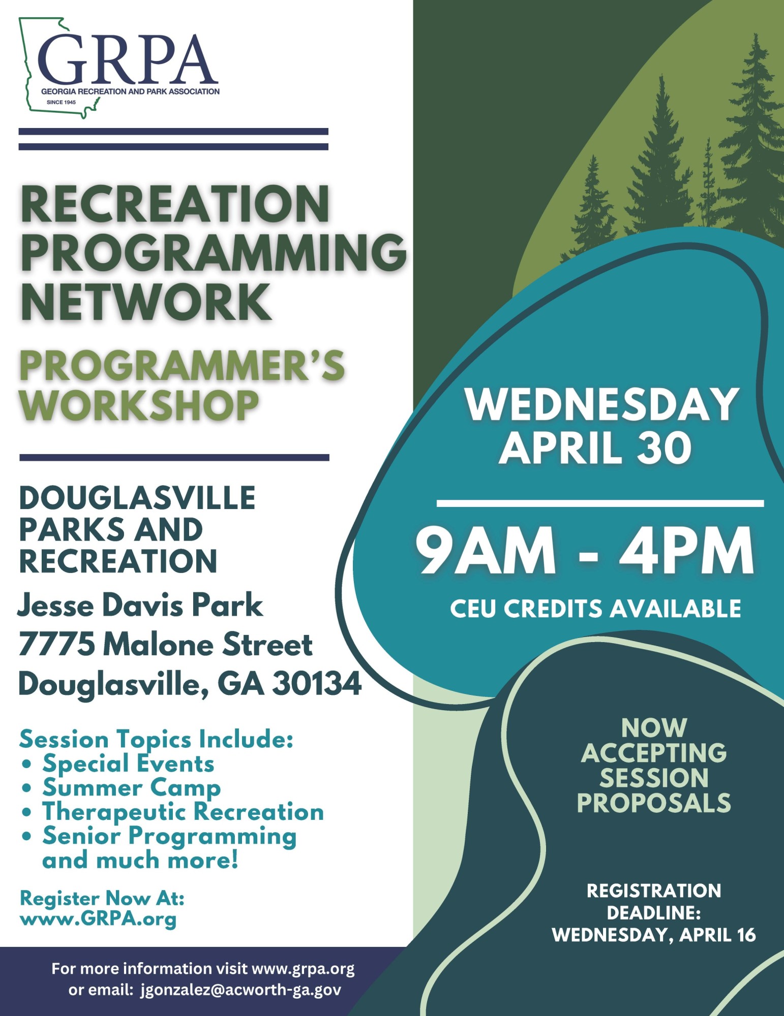Recreation Programmers Network Workshop - Georgia Recreation and Park ...