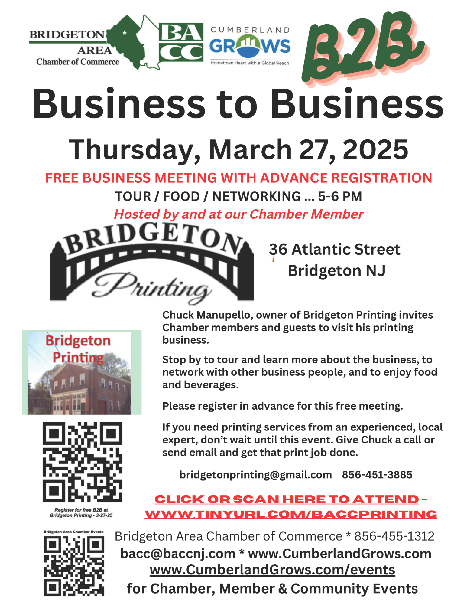 3-27-25 B2B at Bridgeton Printing - Event Registration