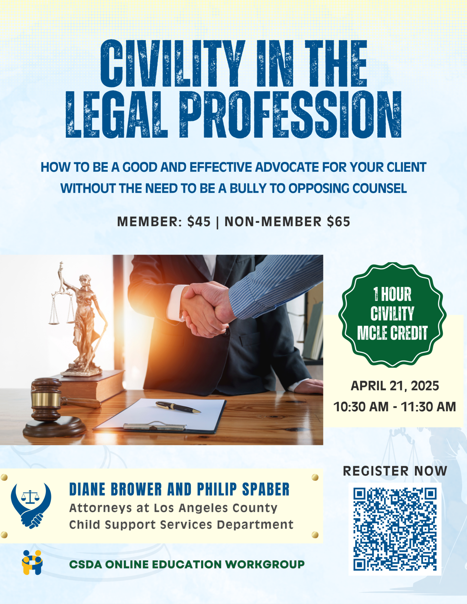 Online Education Webinar Series: Civility in the Legal Profession - CSDA
