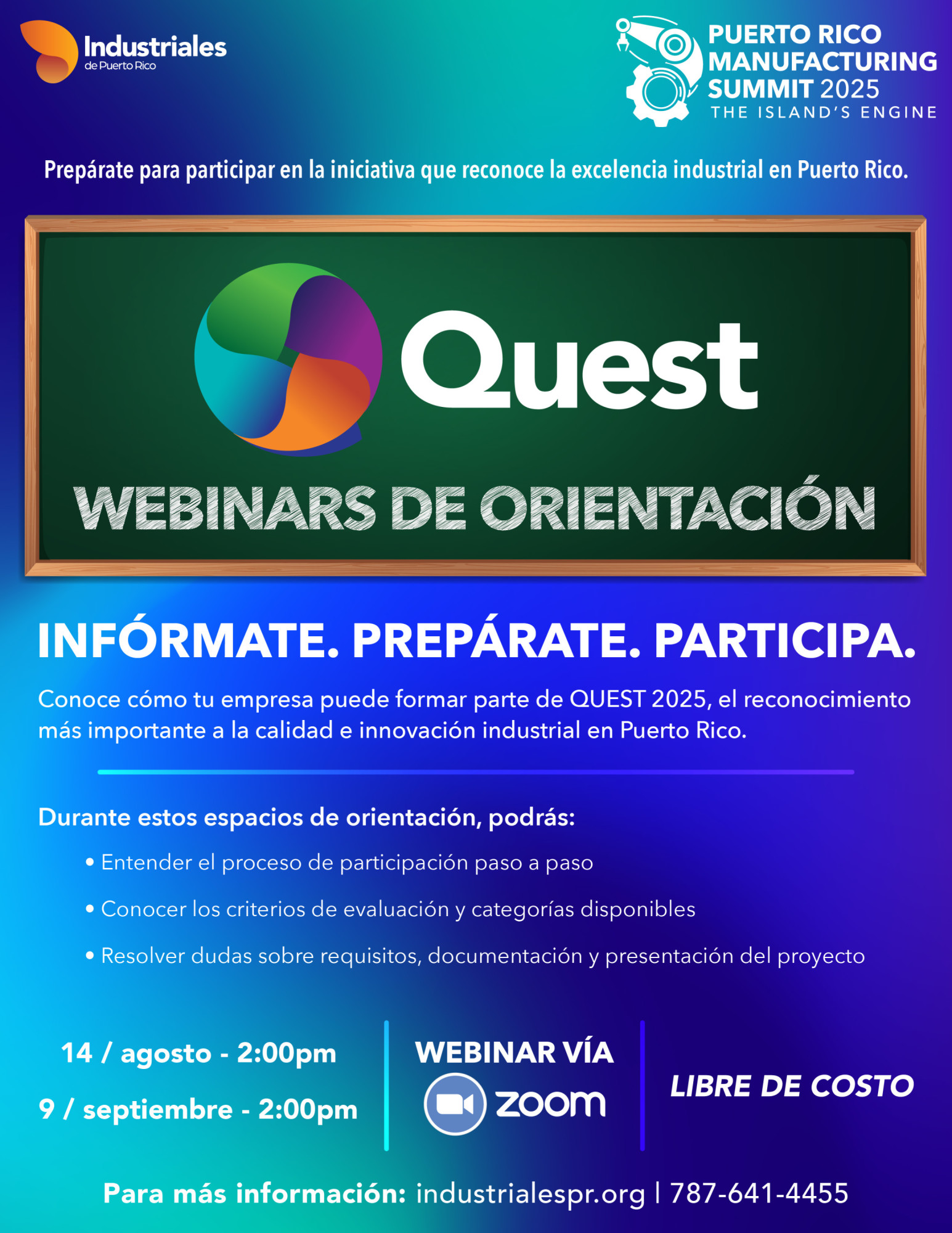 Webinar: Infórmate, Prepárate y Participa en Quest 2025 - Event Registration