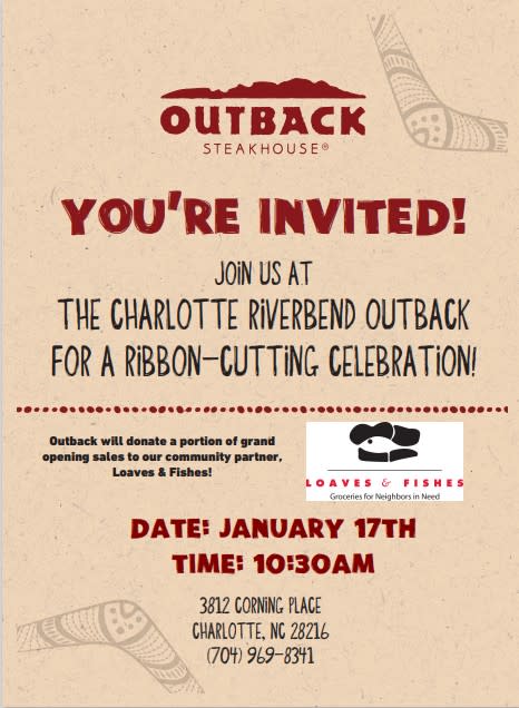 Outback Steakhouse Charlotte Riverbend Ribbon Cutting Event - Charlotte ...