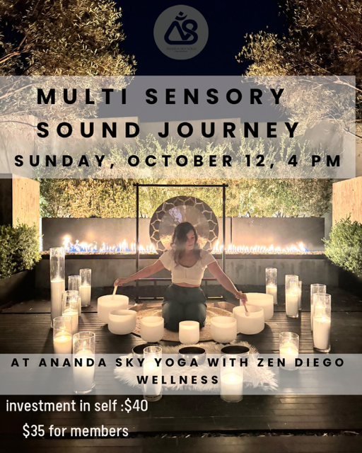 Multi Sensory Sound Journey at Ananda Sky Yoga with Zen Diego Wellness ...