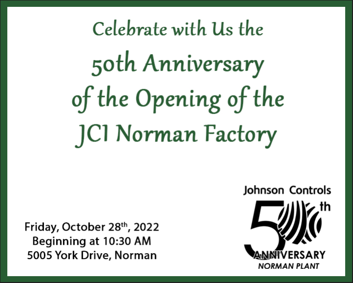 Ribbon Cutting - Johnson Controls 50th Anniversary - Norman Chamber of ...