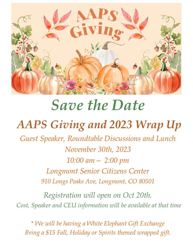 AAPS Giving & 2023 Wrap-Up - Colorado Parks & Recreation Association