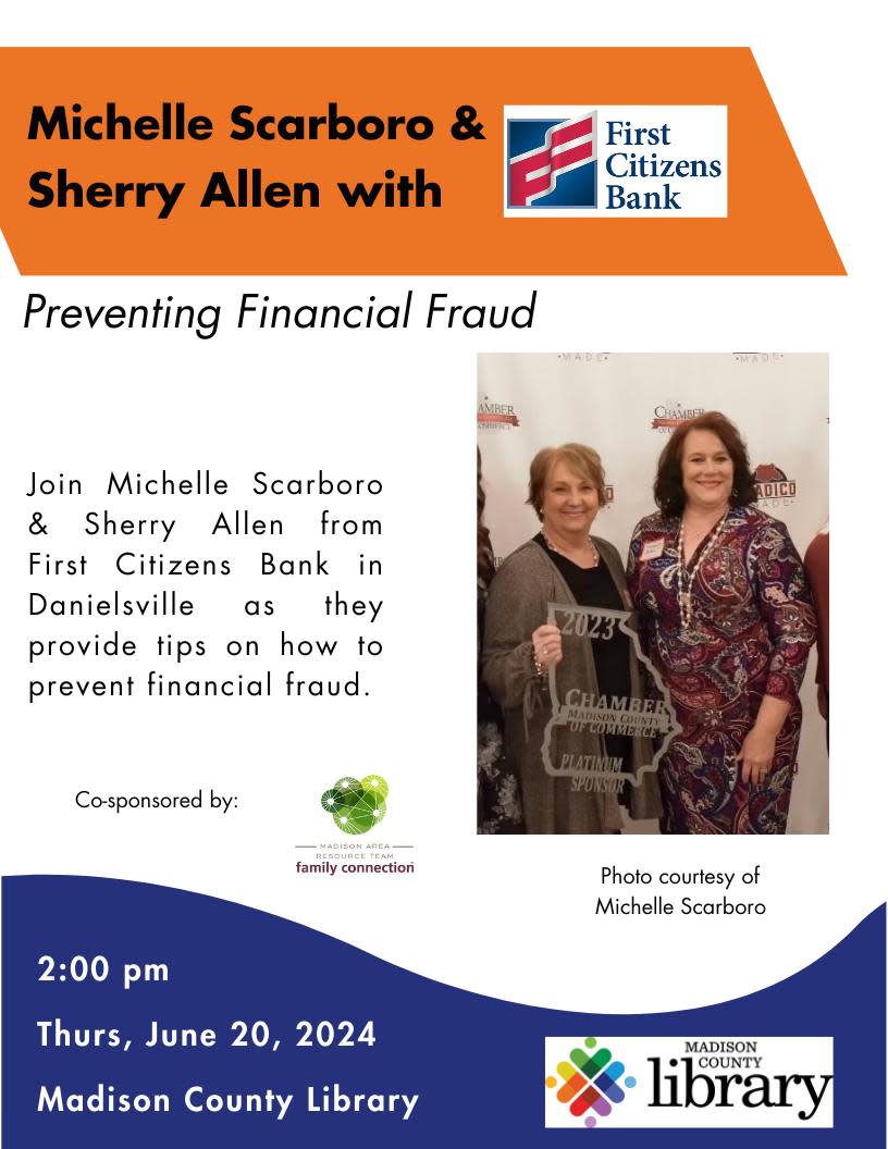 First Citizens Bank and M.A.R.T.: Financial Fraud Training - Madison ...