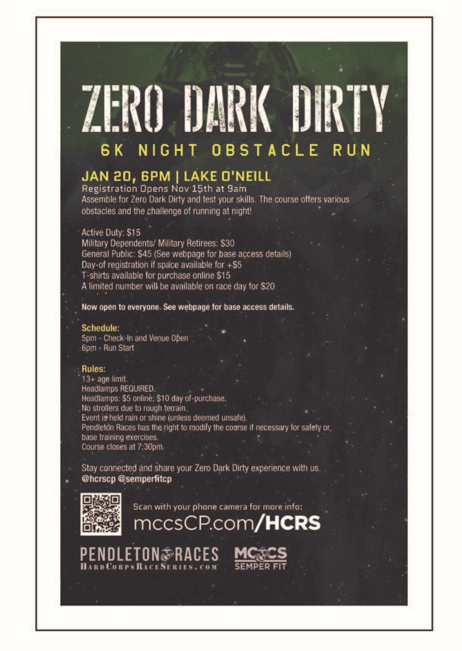 Zero Dark Thirty 6K Night Obstacle Run - Fallbrook Chamber of Commerce