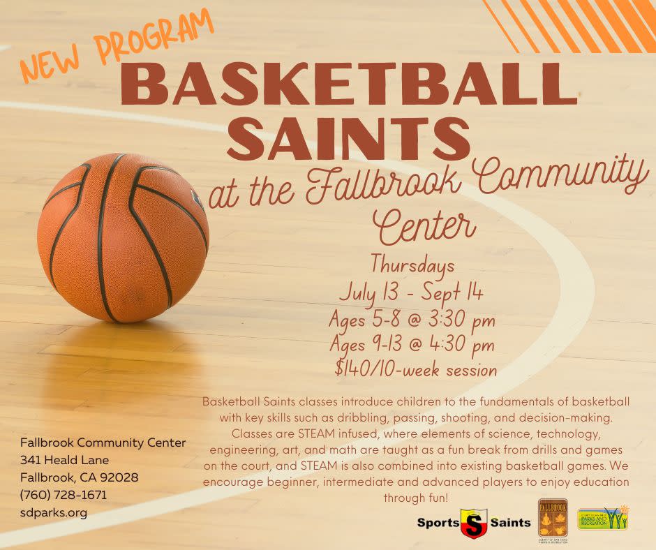Basketball Saints -Youth Basketball - Fallbrook Chamber of Commerce