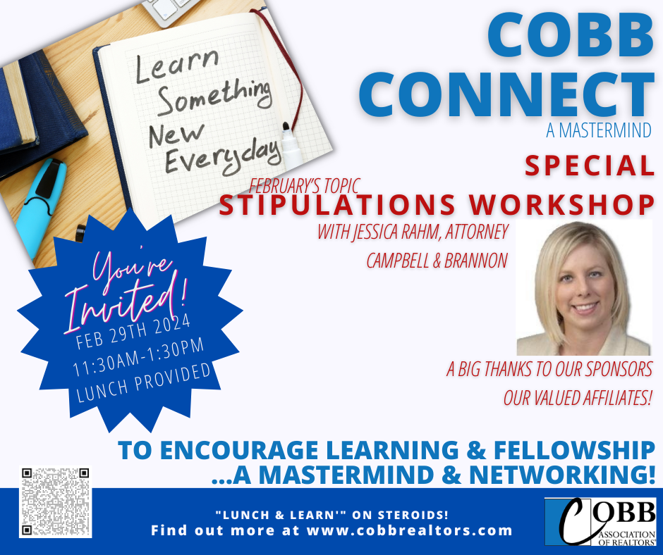 Cobb Connect...A Mastermind! - Cobb Association of REALTORS®