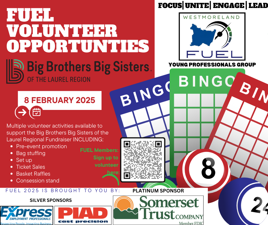 FUEL - Quarter 1 Volunteering-BBBS Bingo Night - Westmoreland County ...