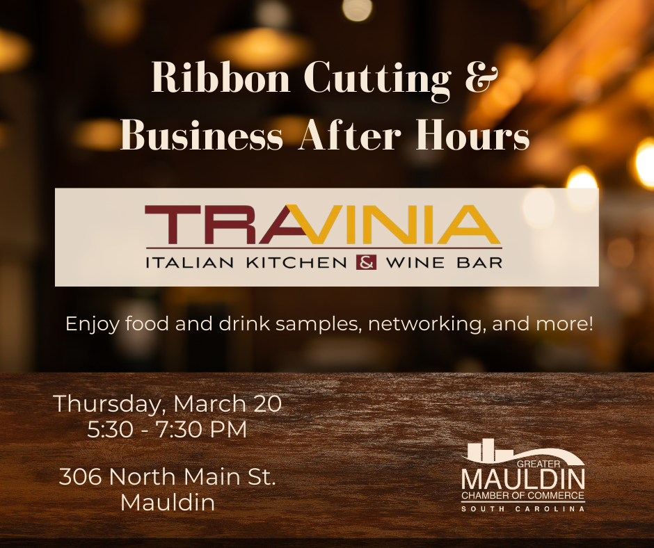 Travinia Mauldin | Italian Kitchen & Wine Bar | Ribbon Cutting ...