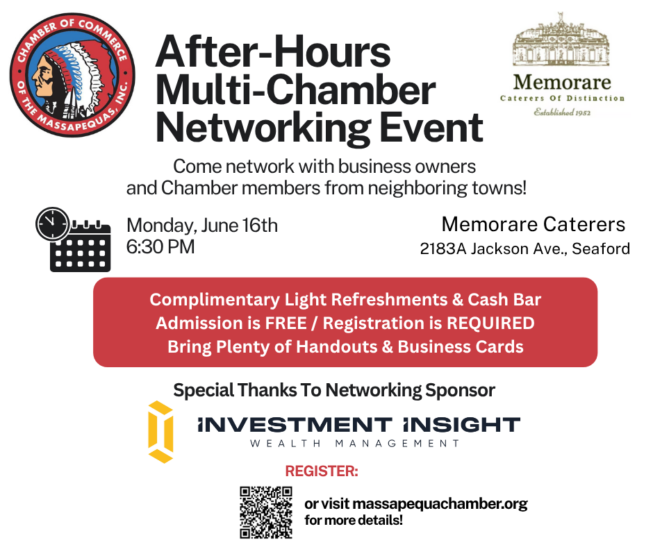After-Hours Multi-Chamber Networking Event (6/16/25) - Massapequa ...