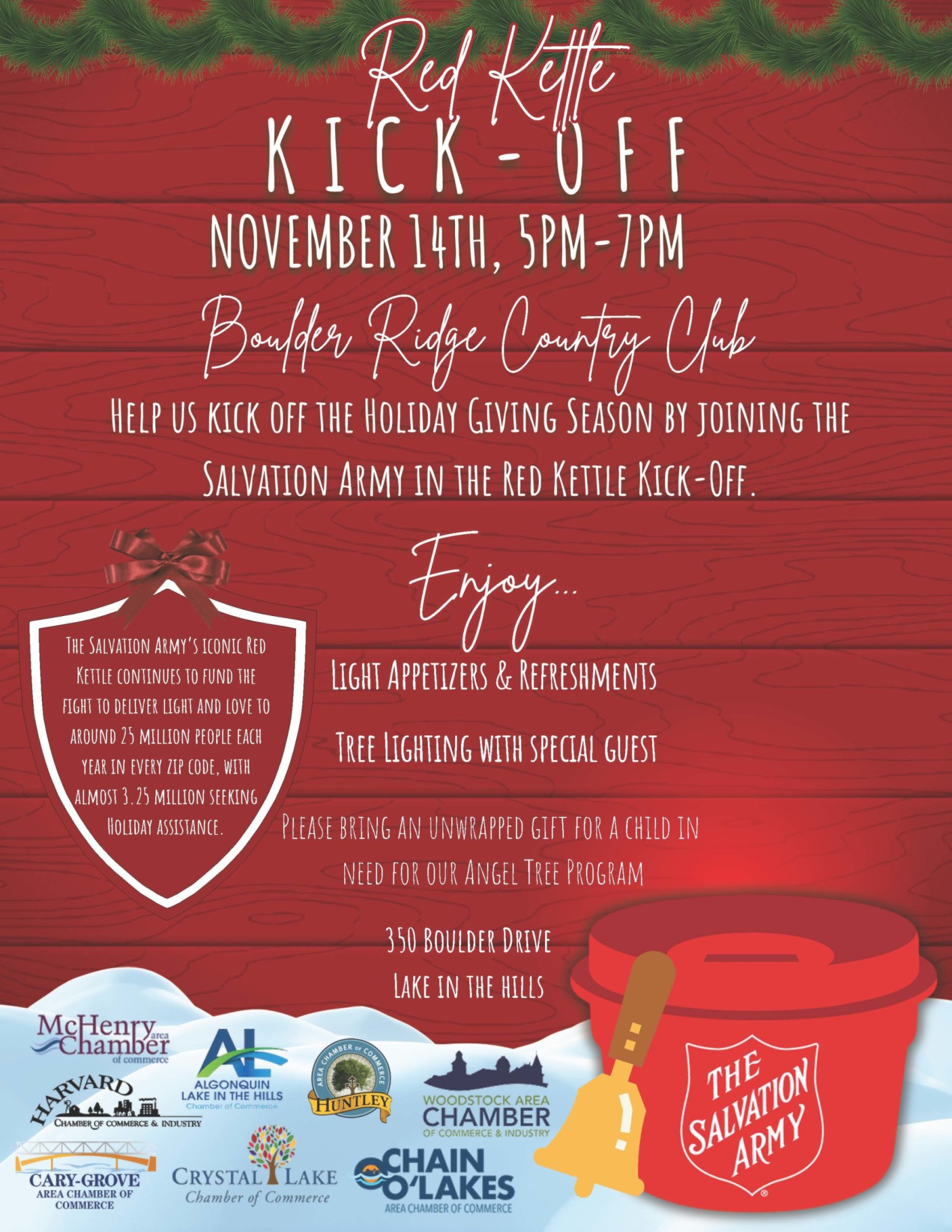 lighting with special guest please bring an unwrapped gift for a child ...