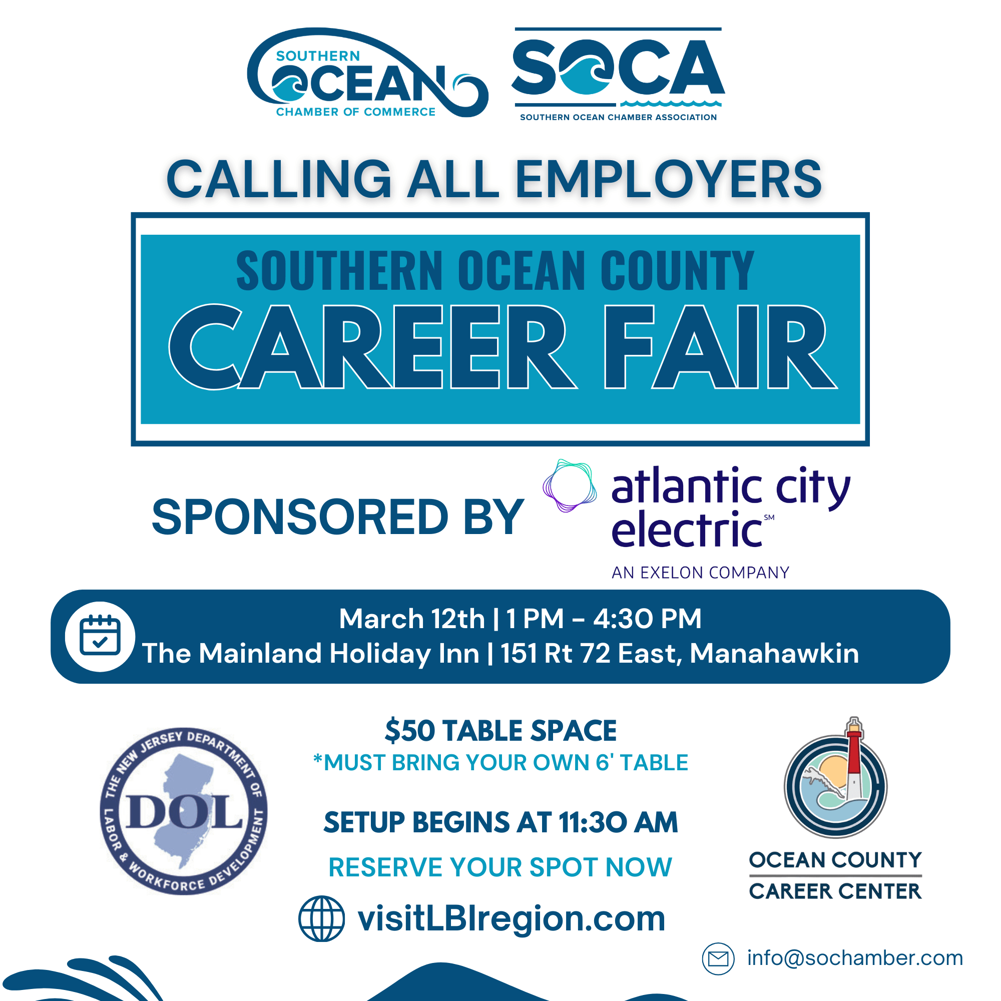 See Your Business Benefit at March 12 Career Fair - Southern Ocean ...