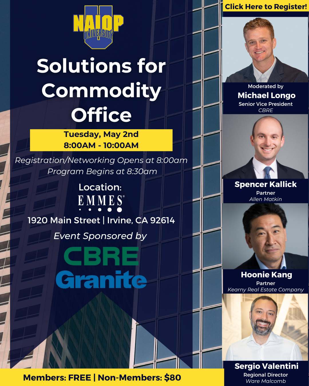 2023 NAIOP-U | Solutions for Commodity Office - Event Registration