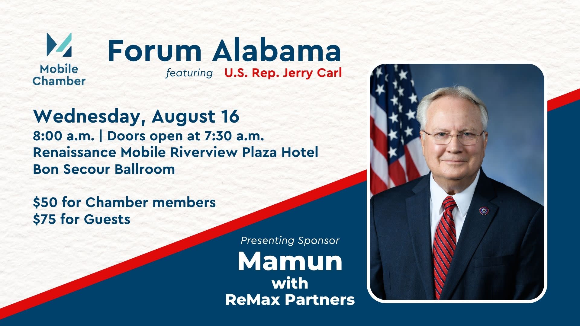 2023 Forum Alabama - Congressman Jerry Carl Events - Mobile Chamber