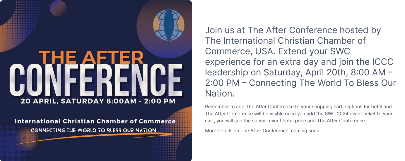 U.S. Christian Chamber, SWC 2024, Business Expo and Global Conference ...