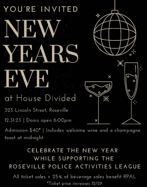 New Year's Eve Party at House Divided - default events - Roseville Area ...
