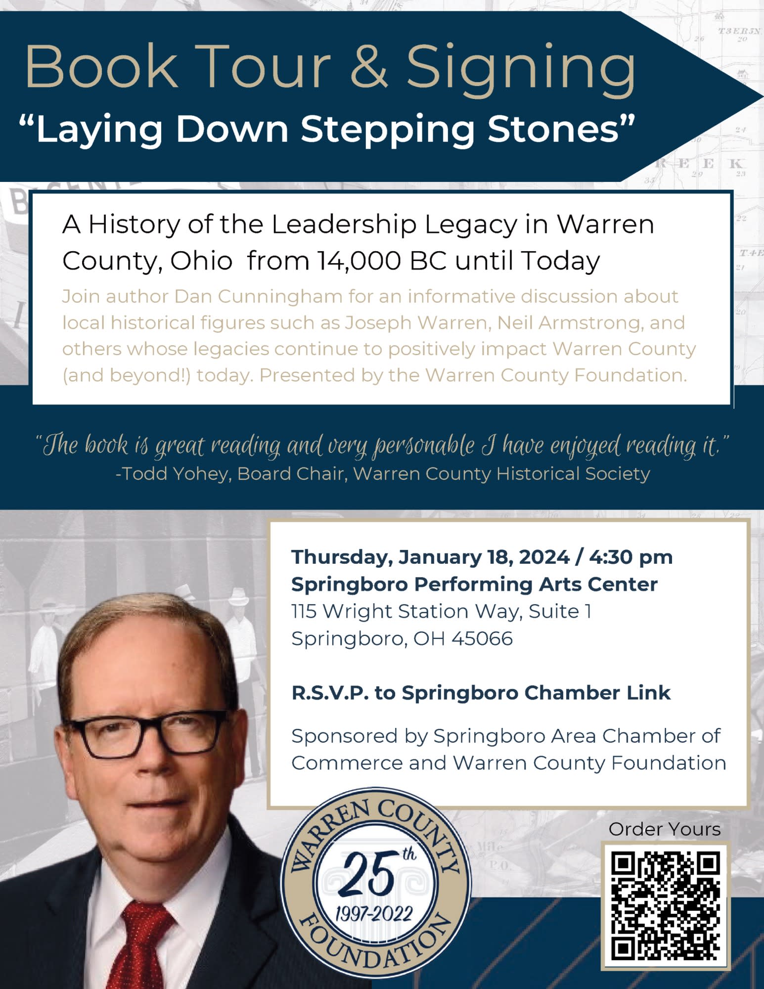 Warren County History Book Author - Dan Cunningham - Springboro Chamber ...