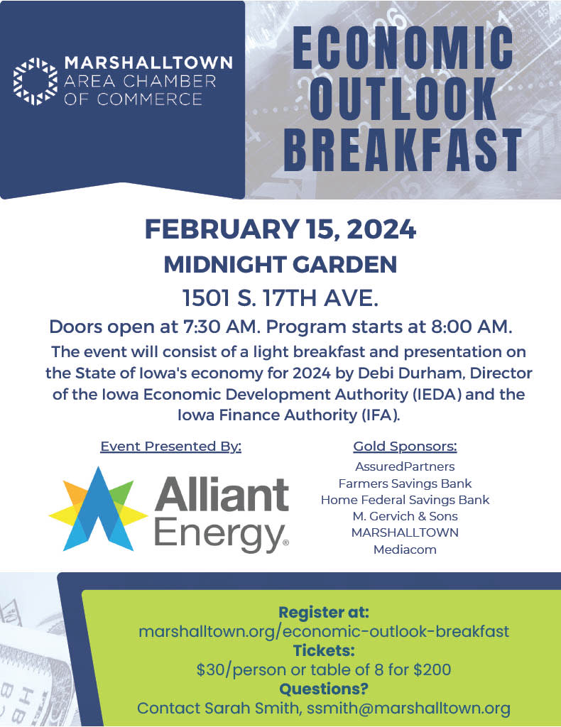 Economic Outlook Breakfast – Marshalltown Area Chamber of Commerce